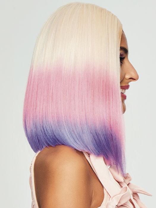 Platinum Blonde Hair With Purple Ombre